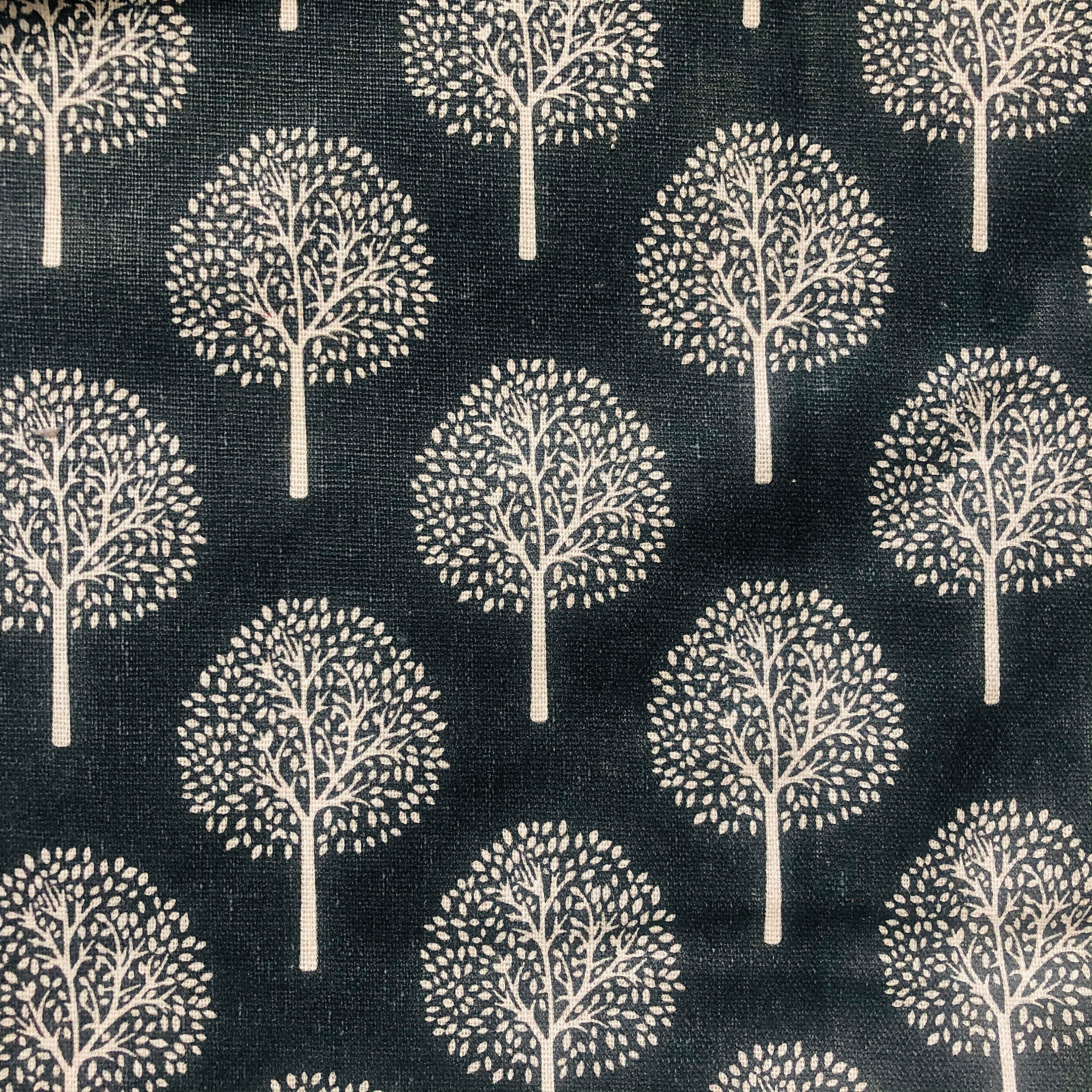 GREY Mulberry Tree Cotton Linen Blend Fabric Natural Light Grey Hessian ...
