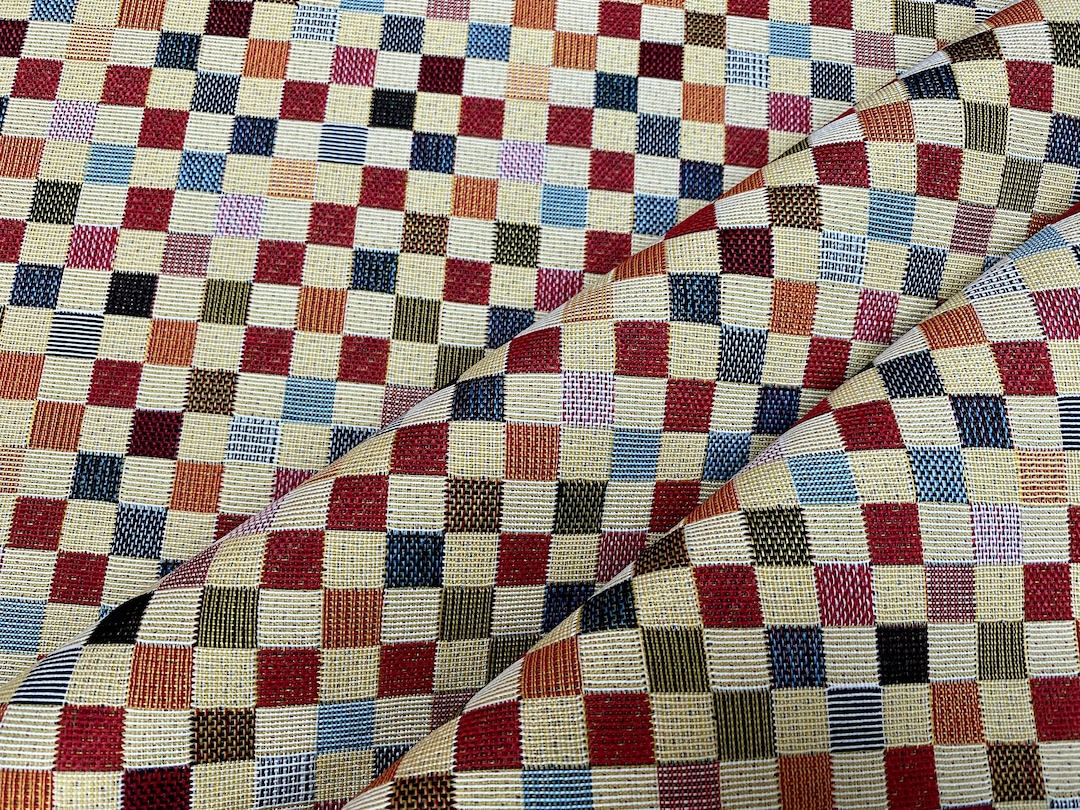 Teflon Woven Squares Gobelin Outdoor Fabric Home Decor Tapestry ...