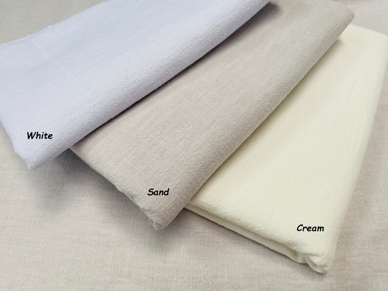 Stone Washed Pure Plain Linen Fabric Material 100% Linens - Etsy UK