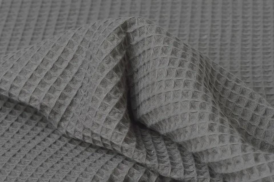 Cotton WAFFLE Pique Honeycombe Fabric Material - 150cm Wide Ecru, Cream ...