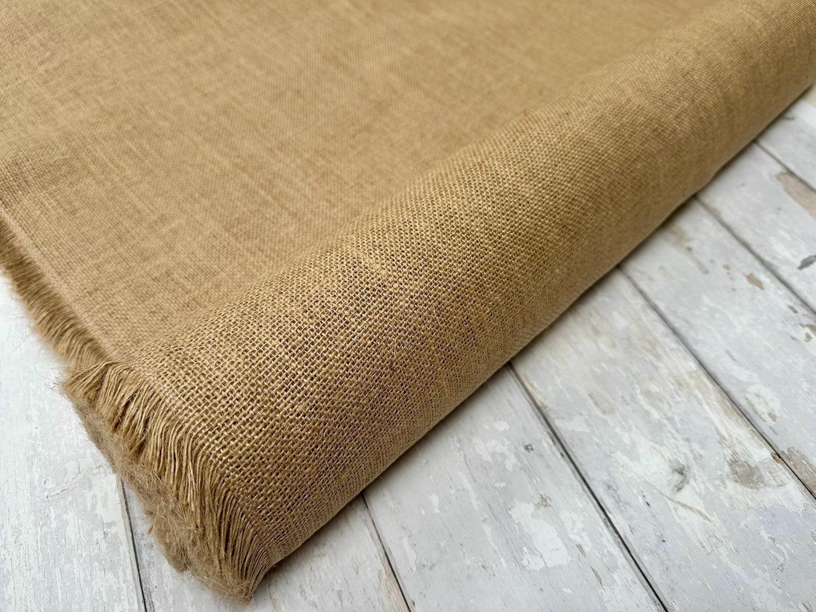 HESSIAN 100% JUTE Fabric Sacking Material - 10oz Fine Natural Burlap ...