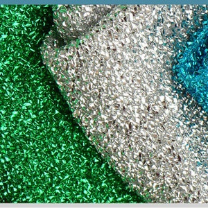 Sparkling Tinsel Lurex Fabric Stretch Metallic Glitter Lametta Shimmer ...