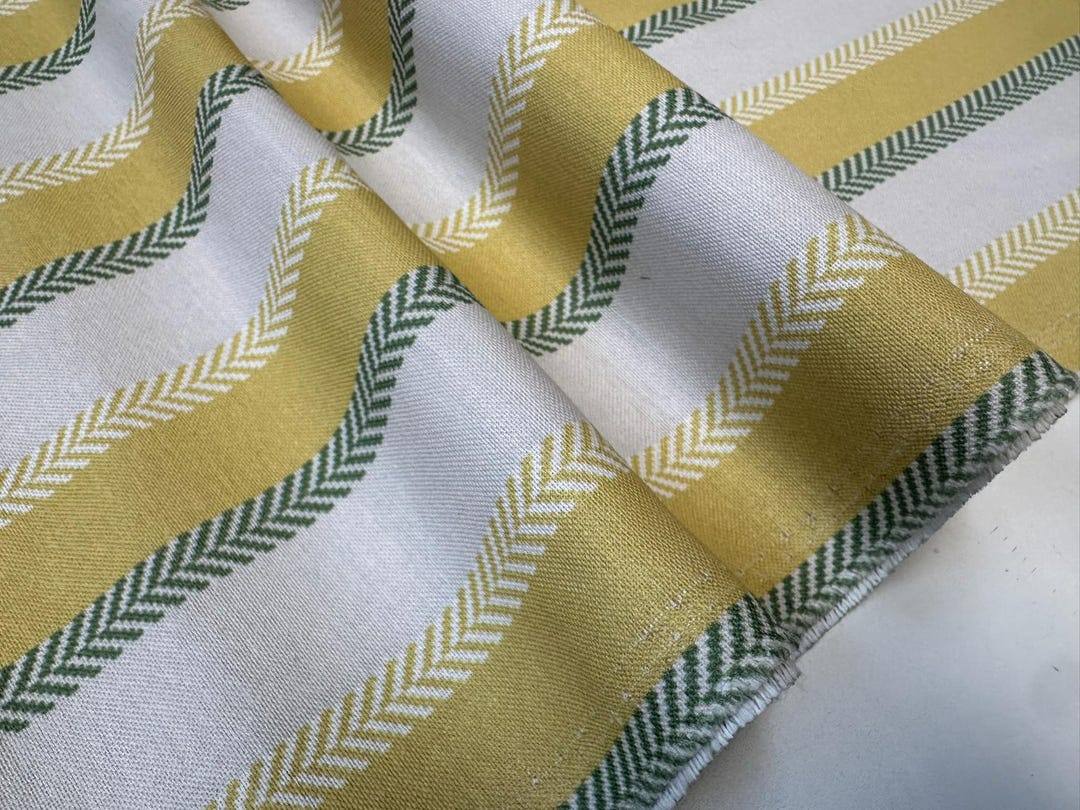 Chevron Stripes Fabric Herringbone Cream Stripe Design for Home Decor ...