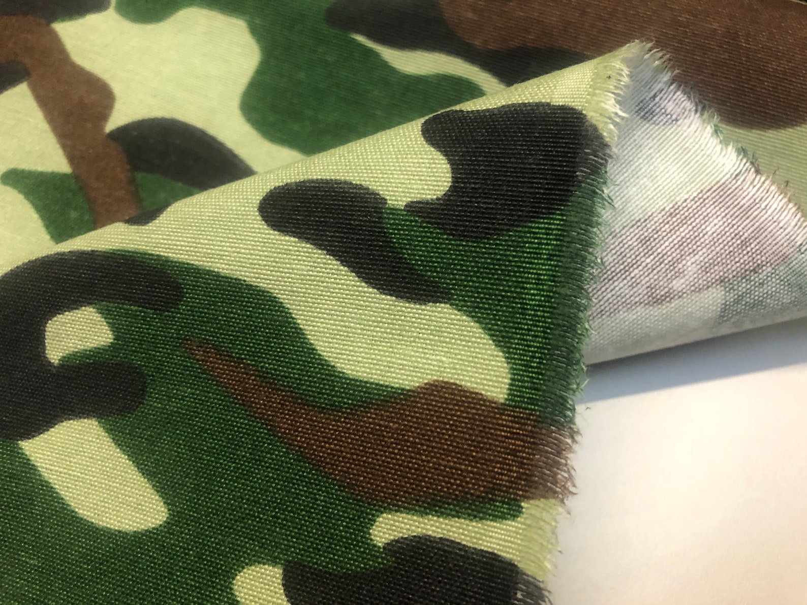Green Army Camo Camouflage Fabric Curtain Upholstery Uniform | Etsy