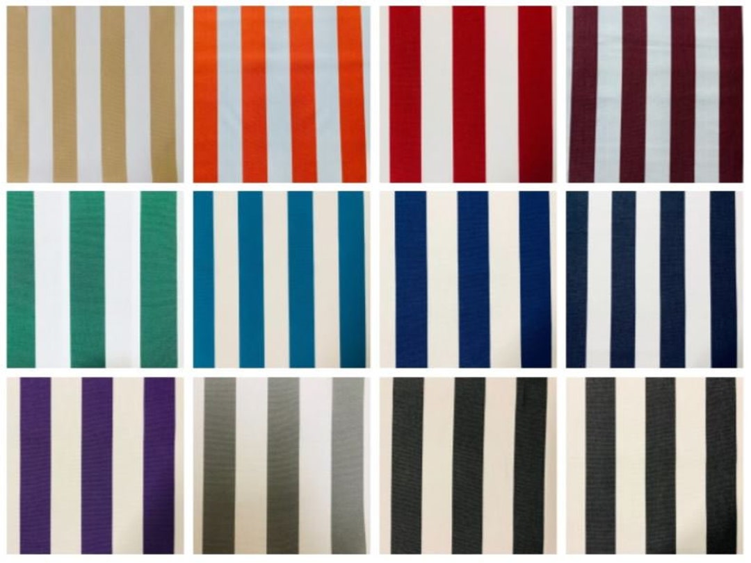 Striped DRALON Outdoor Fabric Solid Acrylic Teflon Waterproof ...