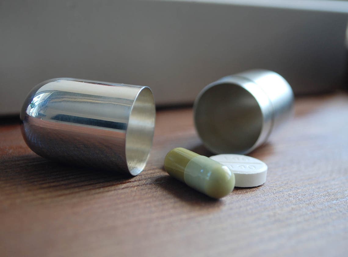 Sterling Silver Pill Box NEW Sterling Silver Handmade | Etsy