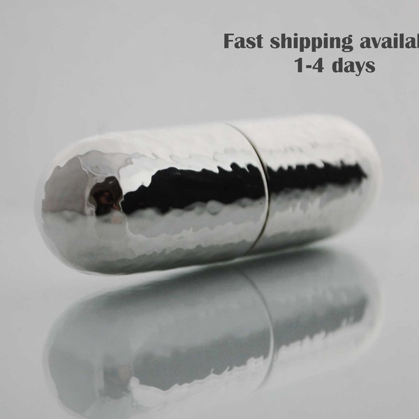 Silver Pill Box - Etsy