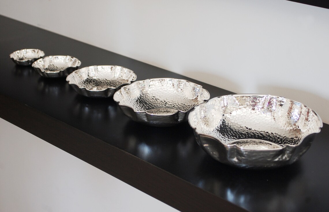 Sterling Silver Bowl NEW Sterling Silver Hammered Bowl - Etsy
