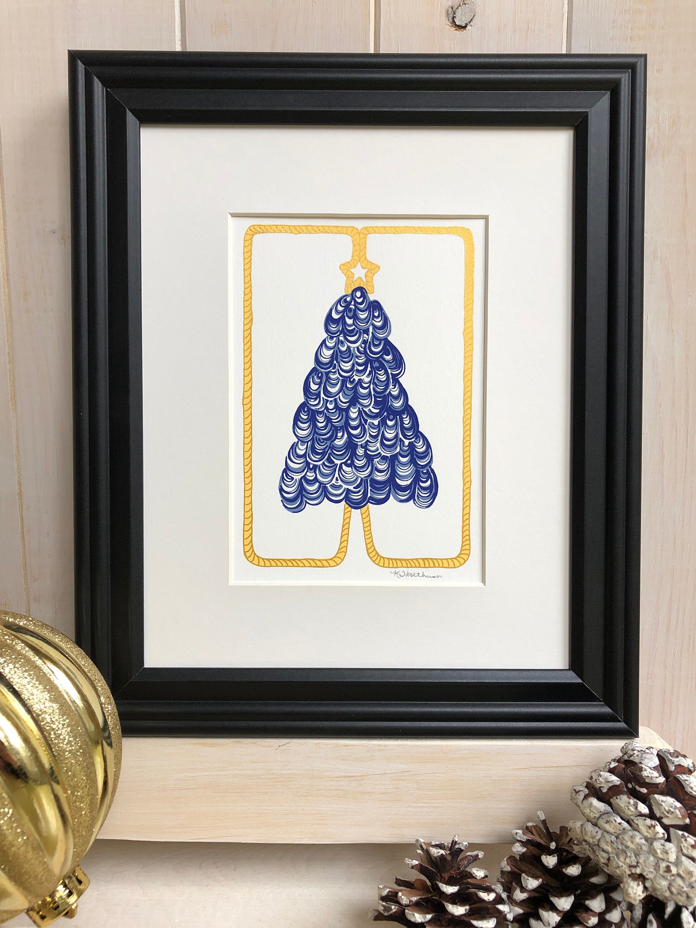 Mussel Tree Screenprint - Etsy