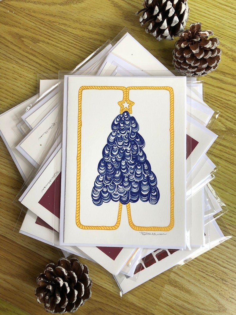 Mussel Tree Screenprint - Etsy