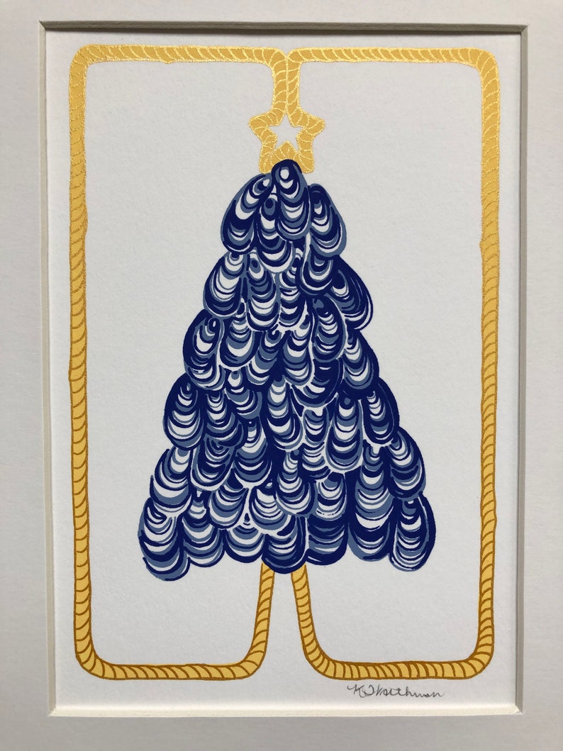Mussel Tree Screenprint - Etsy