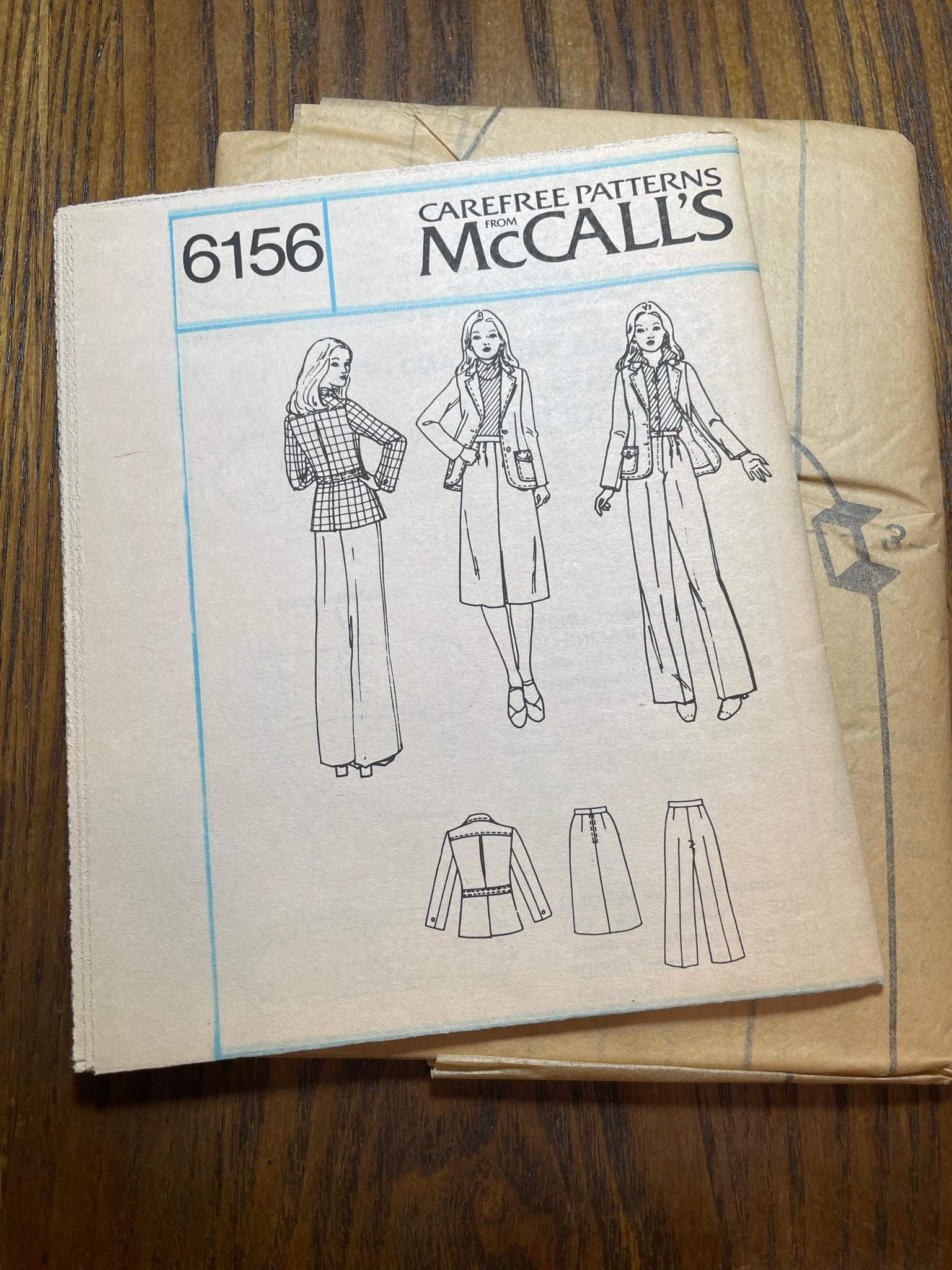 Vintage 1970s Mccall's Marlo's Corner by Marlo Thomas Pantsuit Sewing ...