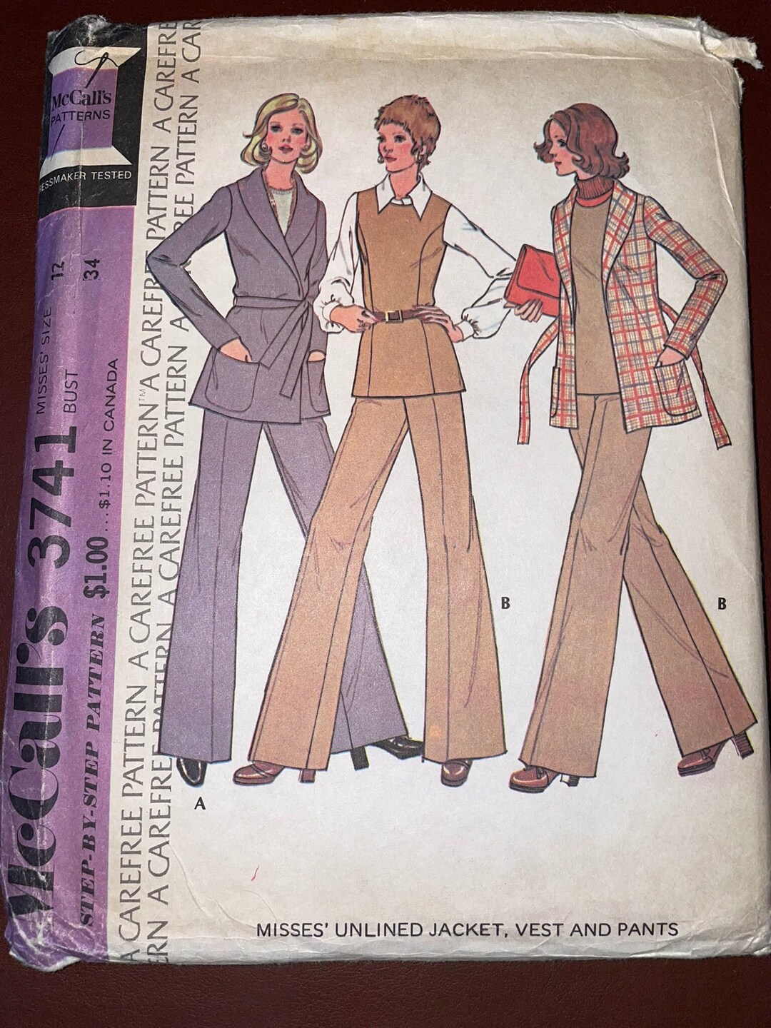 Vintage 1970s Uncut Sewing Patterns Including Mccall's 3741, Simplicity ...