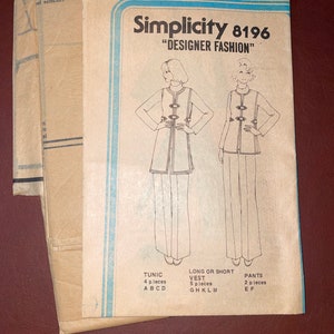 Vintage 1970s Uncut Sewing Patterns Including Mccall's 3741, Simplicity ...