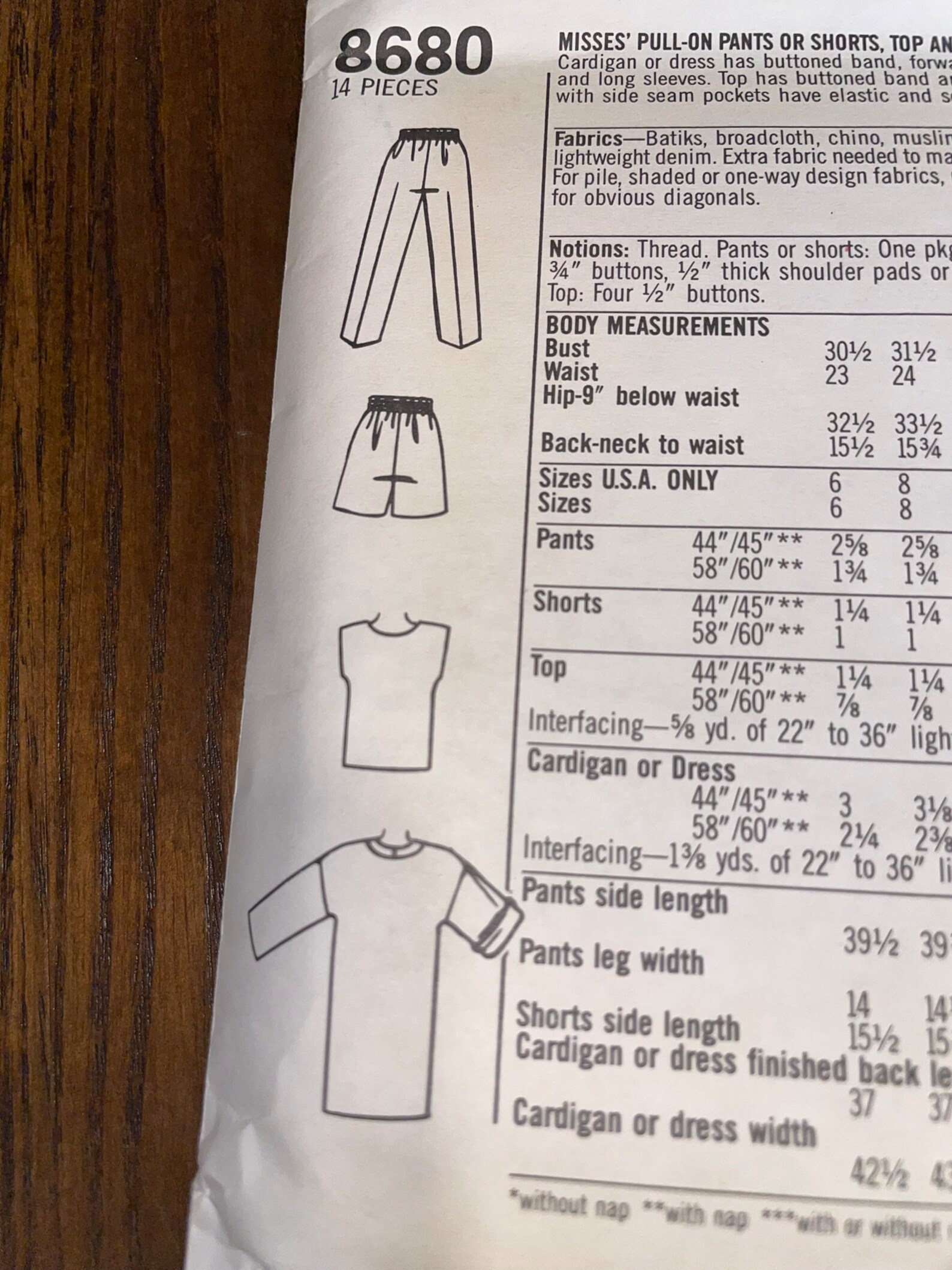 Vintage 1980s Coordinates Uncut Sewing Patterns Simplicty 8677 and ...