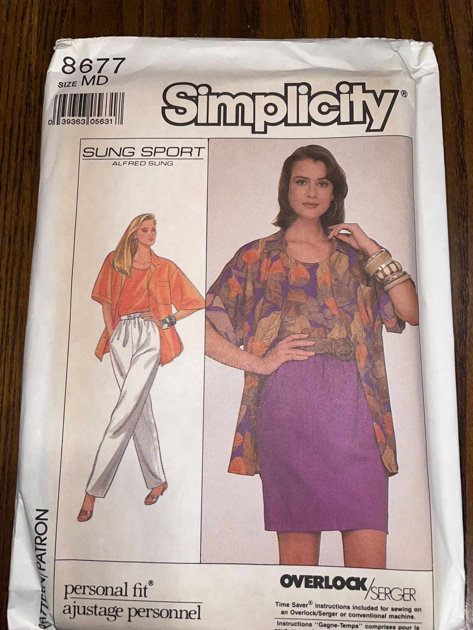 Vintage 1980s Coordinates Uncut Sewing Patterns Simplicty 8677 and ...