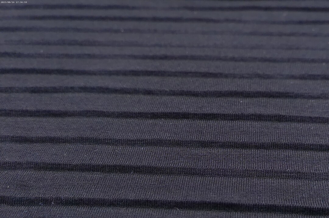 Pleated Black Knit Fabric Sold by the Yard - Etsy