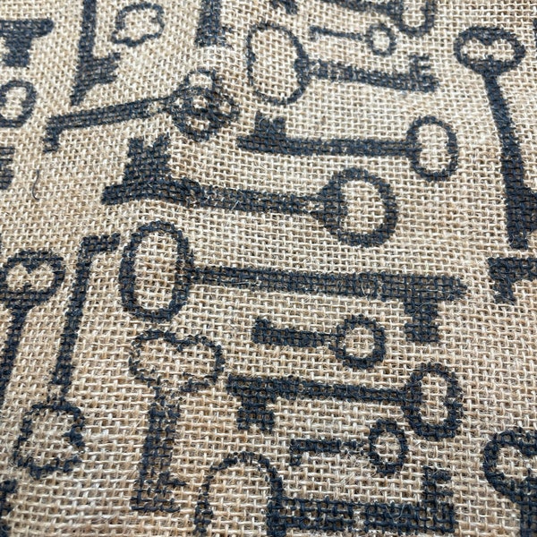 Printed Burlap Fabric - Etsy