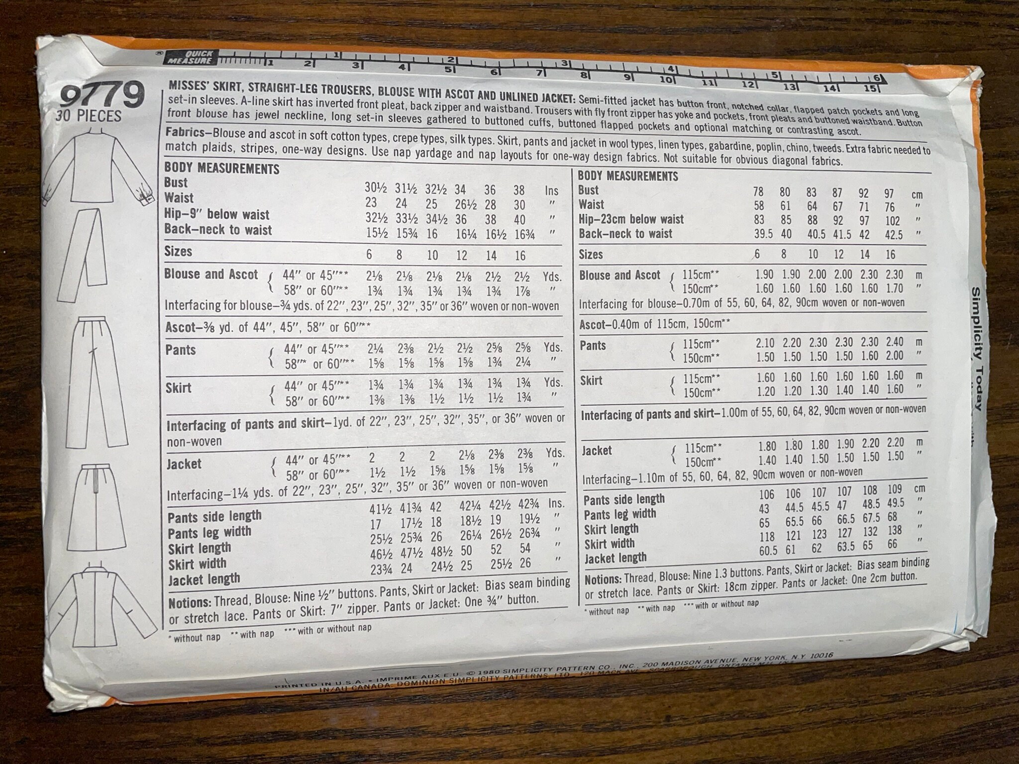 Vintage 80s Butterick Sewing Patterns 4609 and 5778; New Look Sewing ...