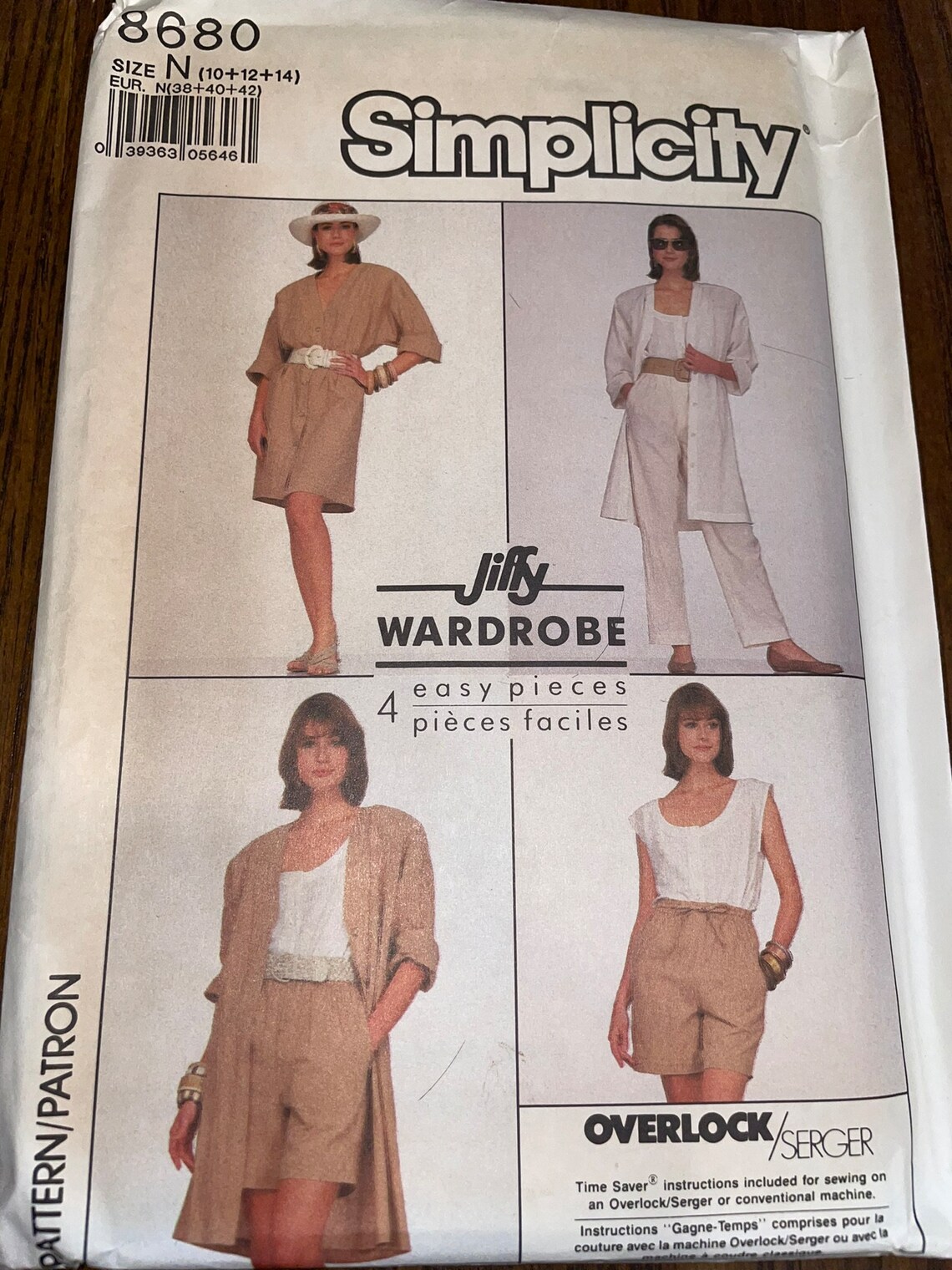 Vintage 1980s Coordinates Uncut Sewing Patterns Simplicty 8677 and ...