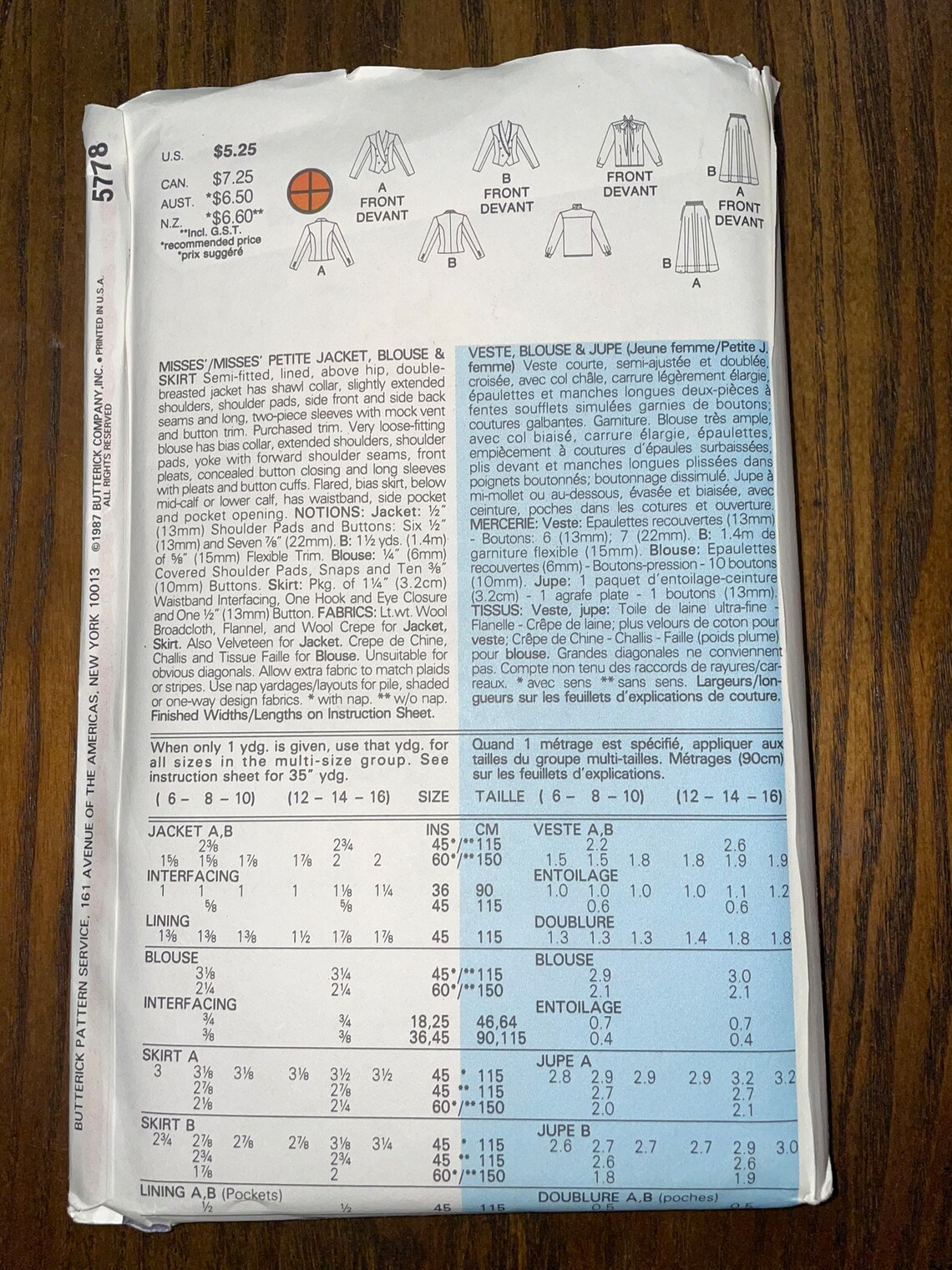 Vintage 80s Butterick Sewing Patterns 4609 and 5778; New Look Sewing ...