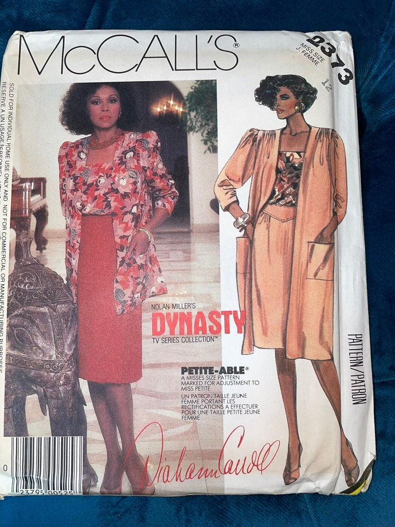 Vintage 80's "nolan Miller's Dynasty TV Series Collection" Suits ...