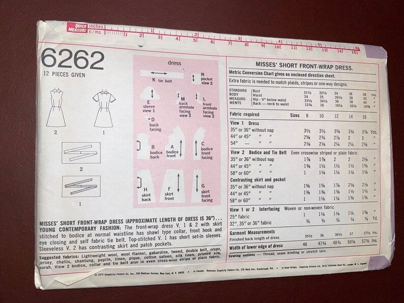 Vintage 1970s Uncut Sewing Patterns Including Mccall's 3741, Simplicity ...