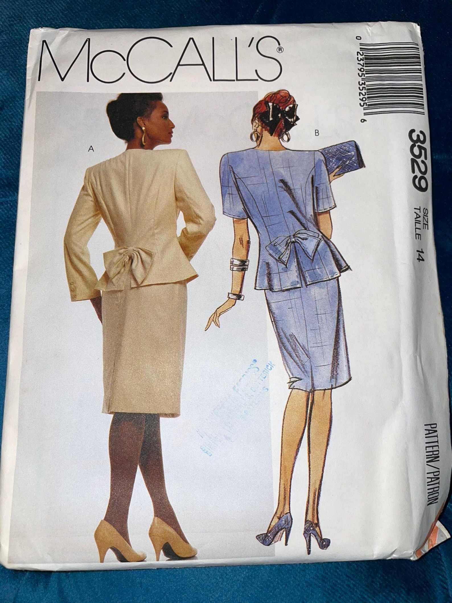 Vintage 80's Suits and Dresses Sewing Patterns Including Mccall's 3529 ...