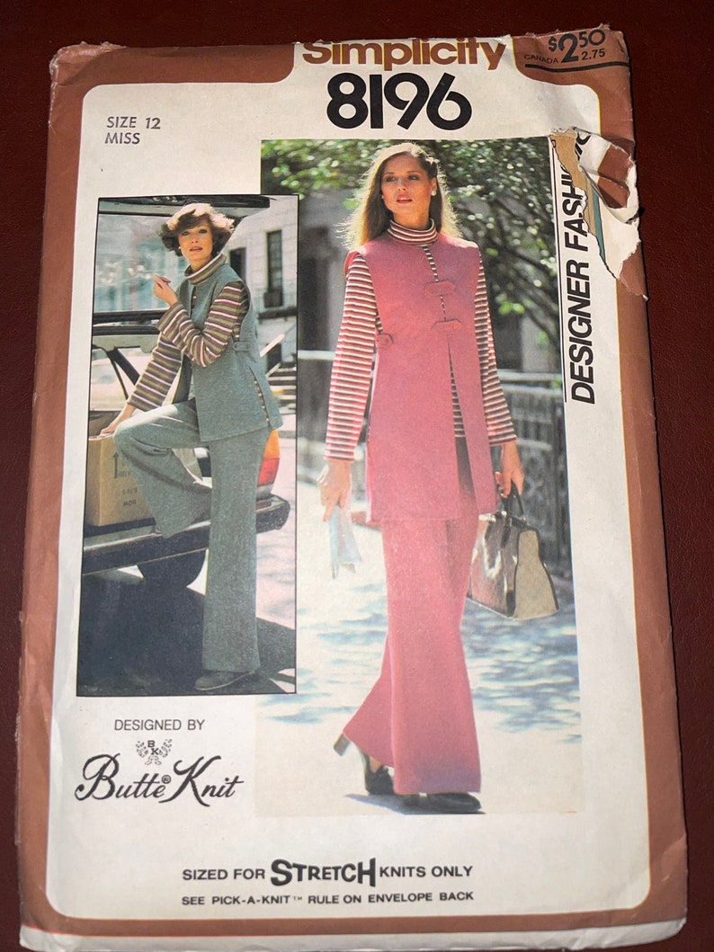 Vintage 1970s Uncut Sewing Patterns Including Mccall's 3741, Simplicity ...