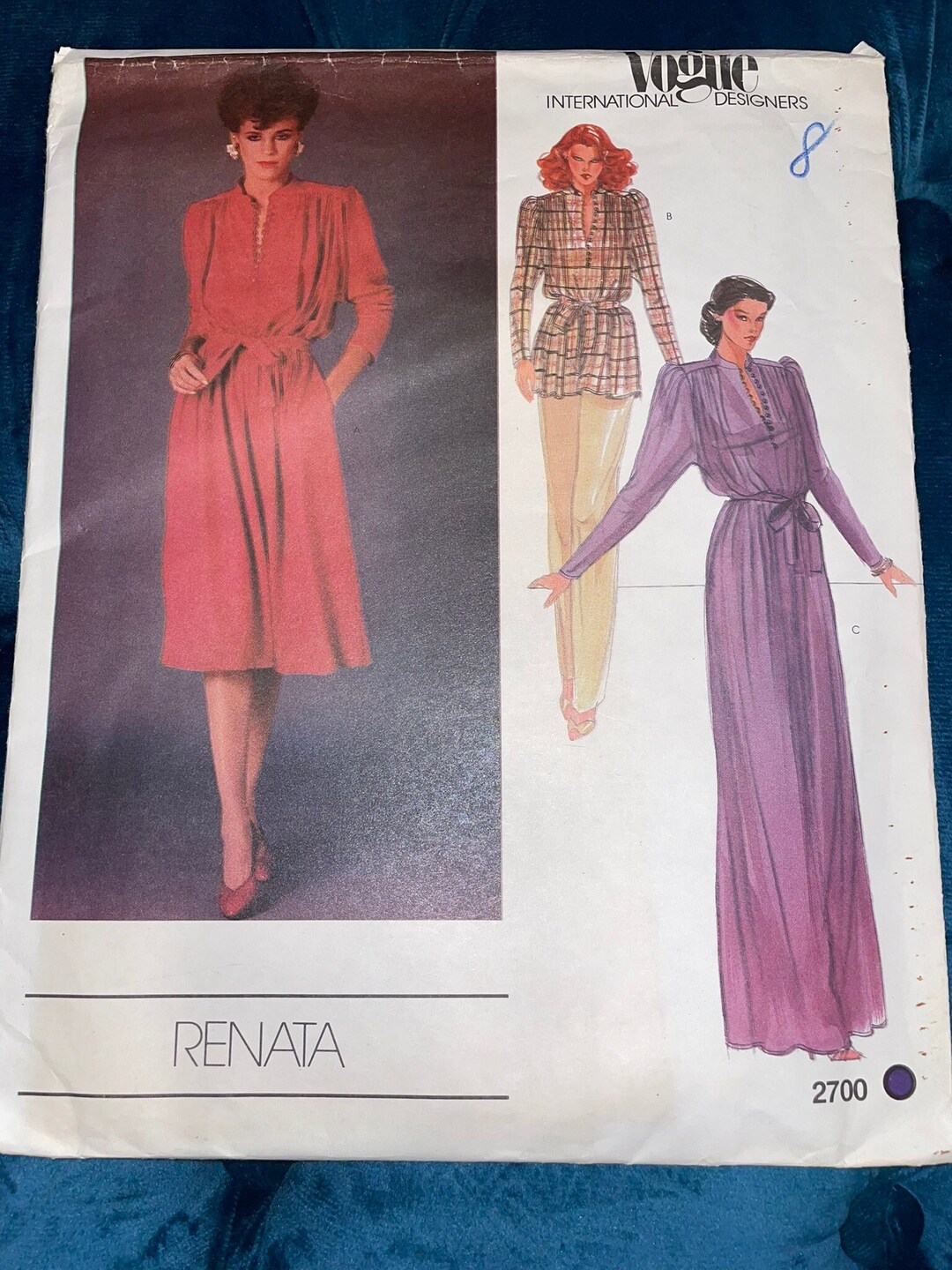 Vintage Designer Vogue Patterns 2332 Diane Von Furstenberg, 2674 Jerry ...