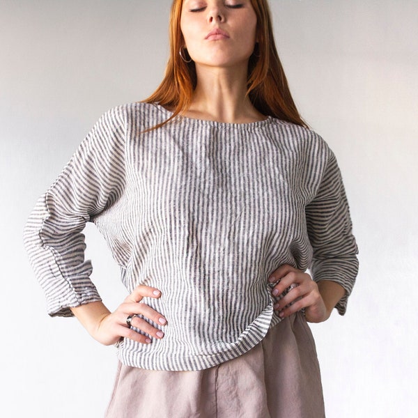 Linen Tops - Etsy