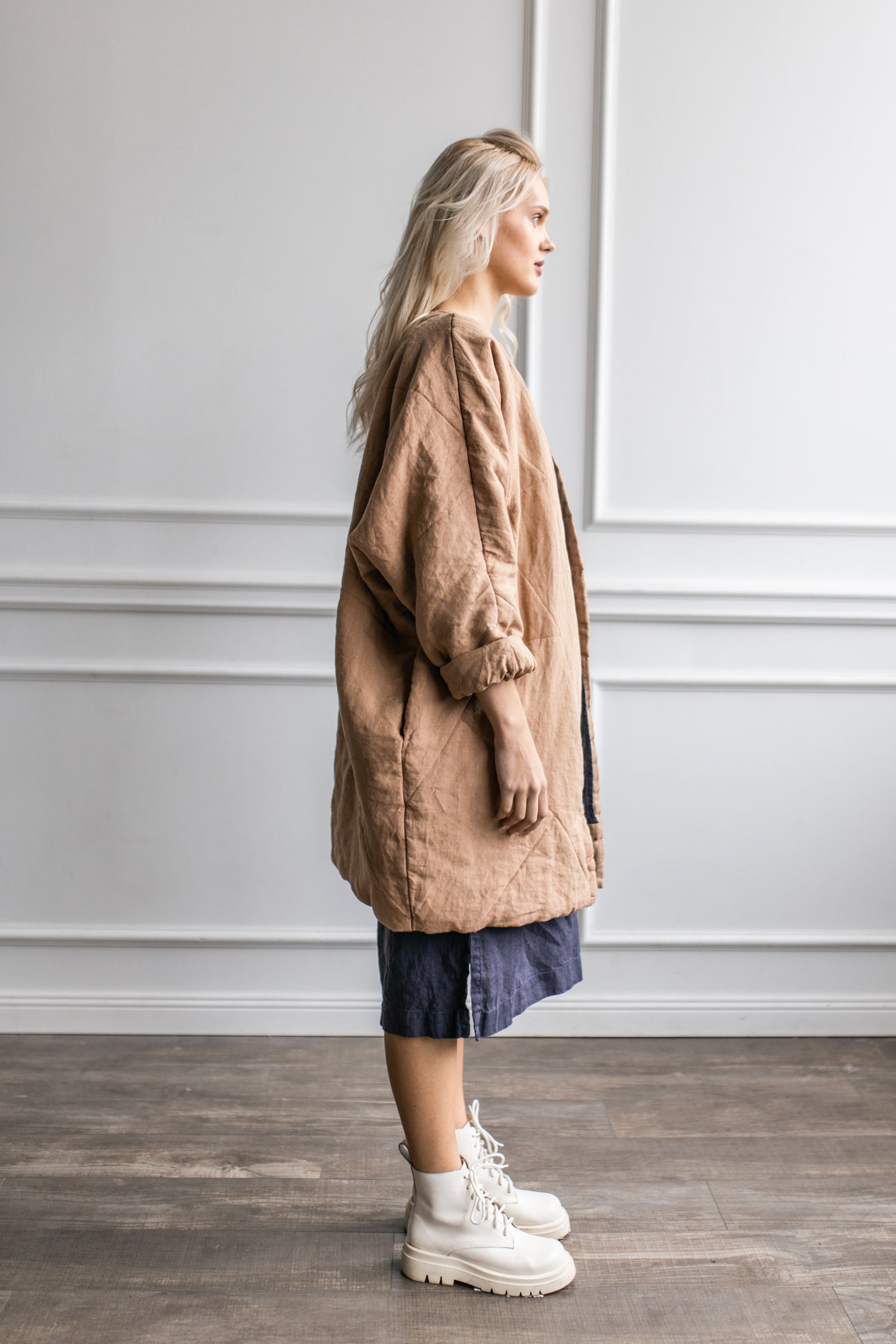 Linen Warm Sweatshirt Two Layers of Linen Linen Sweatshirt - Etsy