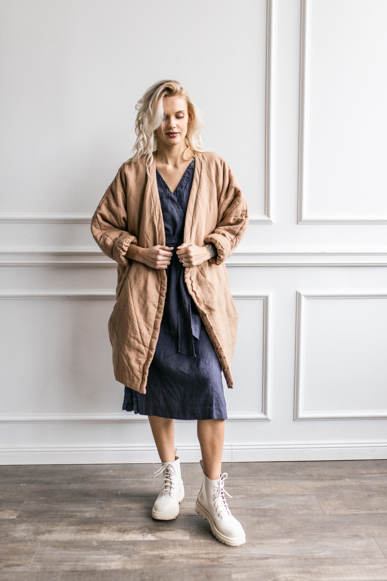 Linen Warm Sweatshirt Two Layers of Linen Linen Sweatshirt - Etsy