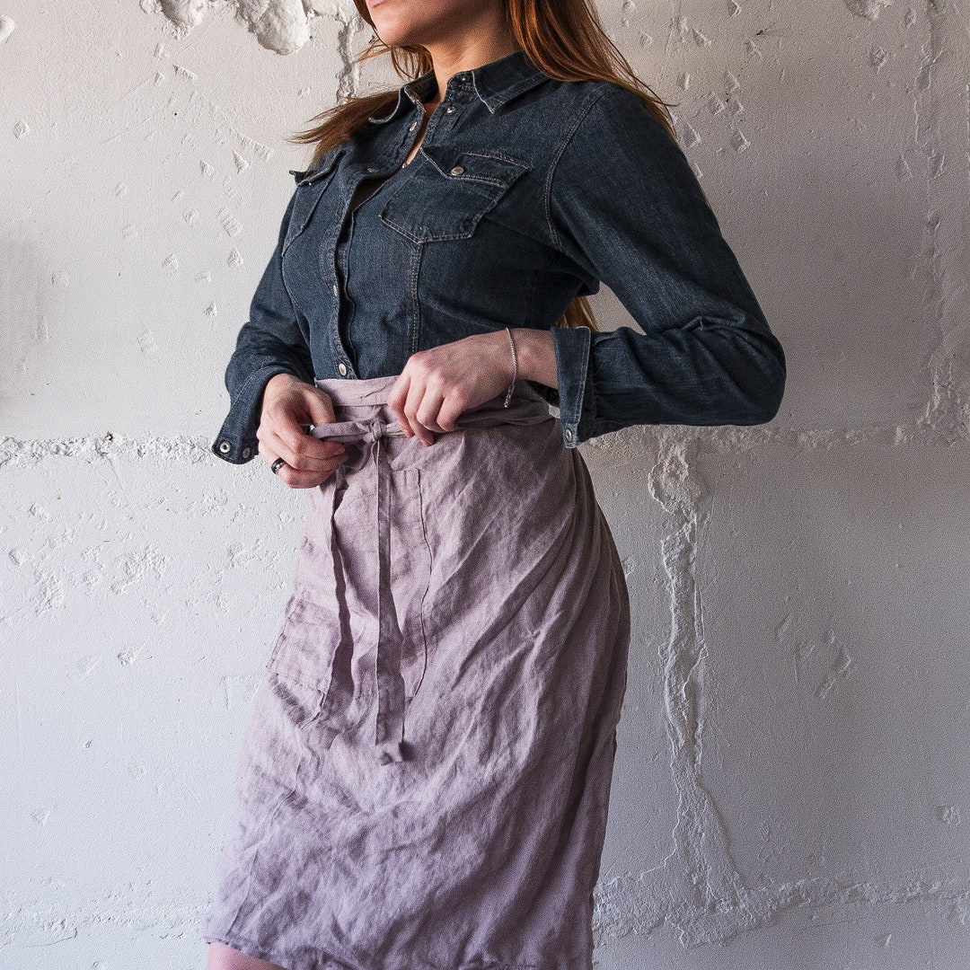 Womens Aprons, Linen Apron, Vintage Aprons for Women, Linen Apron Dress ...