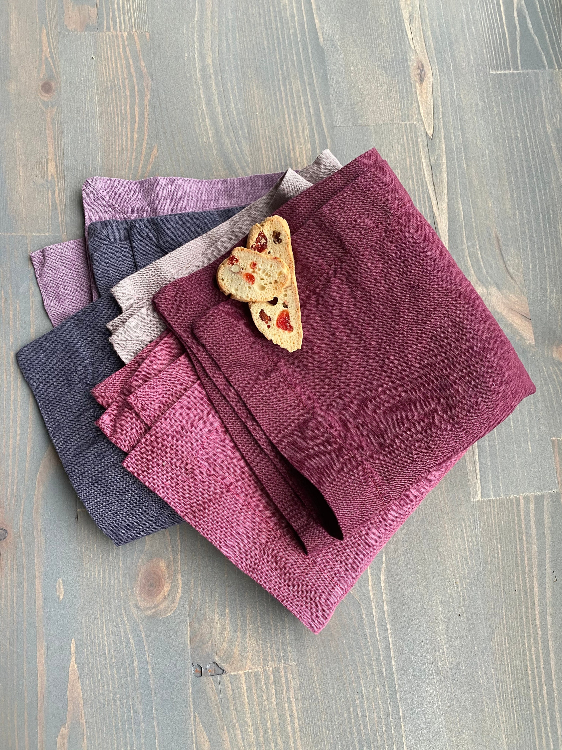 Washed Linen Napkins: Rustic Table Decor, 31 Colors - Etsy