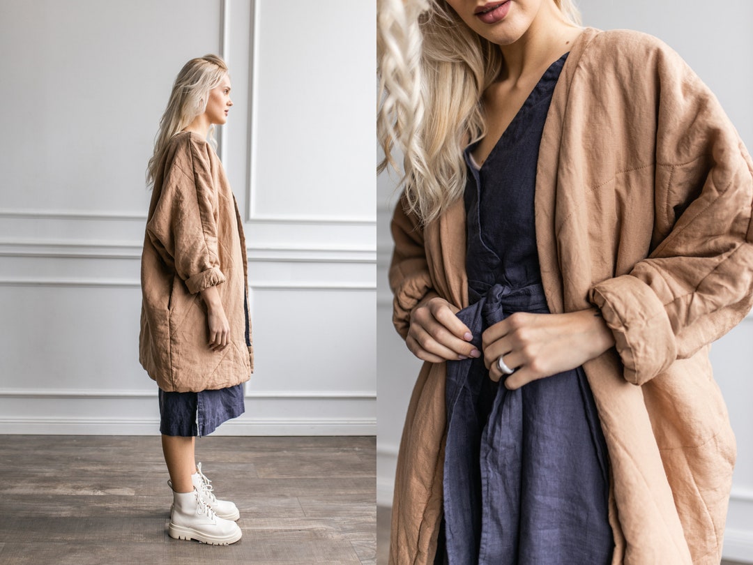 Linen Warm Sweatshirt Two Layers of Linen - Linen Sweatshirt - Linen ...