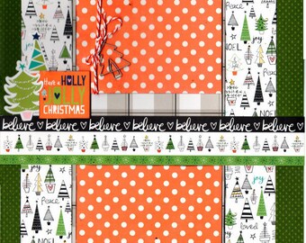 Scrapbook layout | Etsy