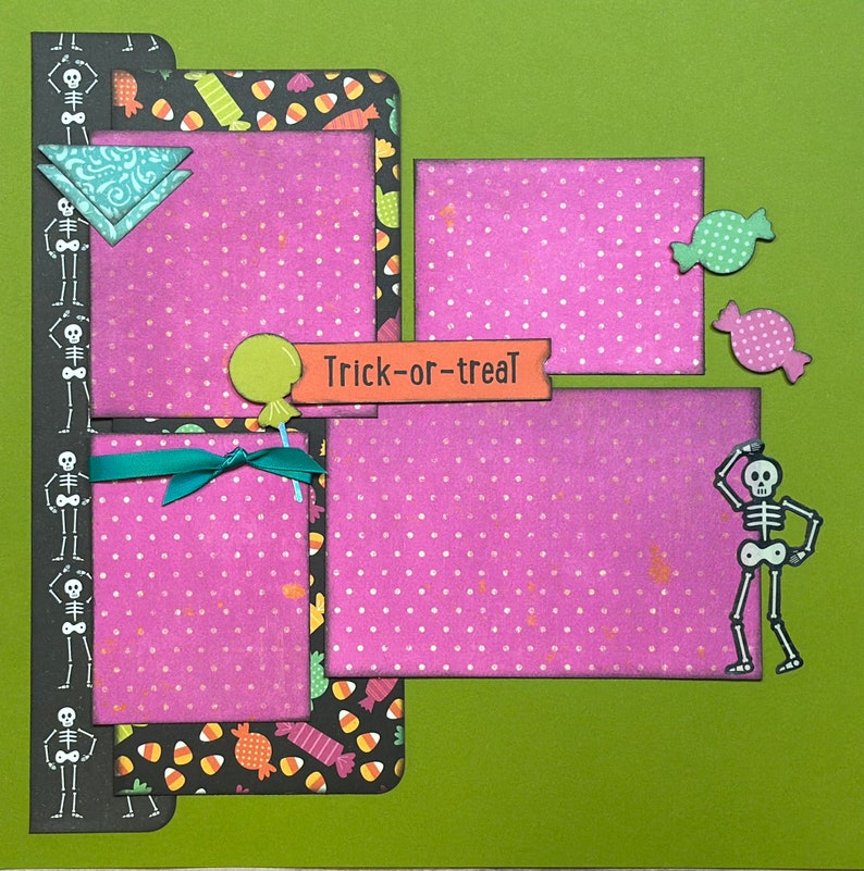 Halloween Candy This Way, Halloween Themed 2 Page Scrapbooking Layout ...