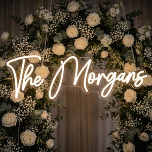 Wedding Neon Sign, Neon Sign, LED Neon Sign, Personalized Birthday Gift ...
