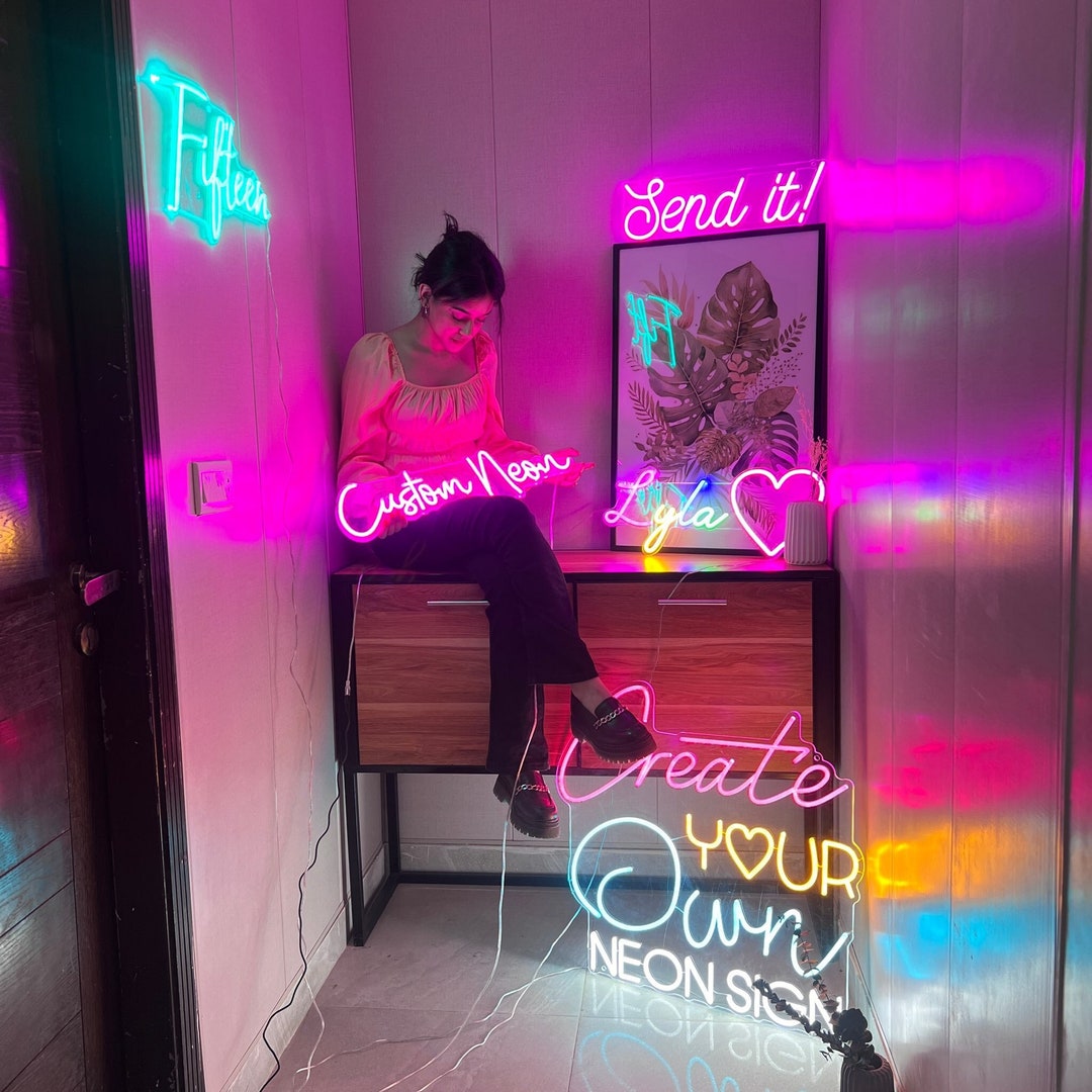 Custom Neon Sign , Name Neon Sign , LED Neon Light Sign , Neon Name ...