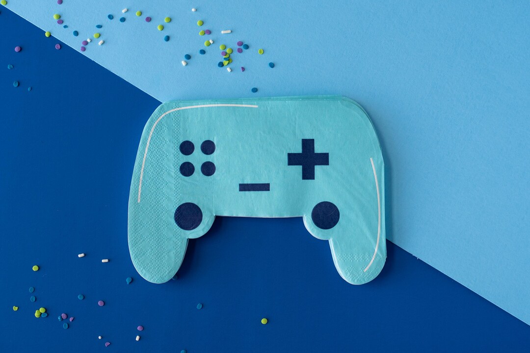 Video Game Napkins Video Controller Napkins Gaming Napkins Birthday ...