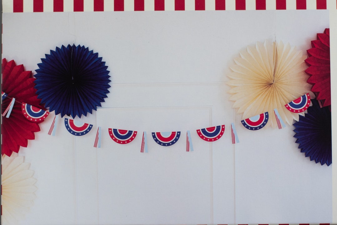 July 4th / Independence Day Bunting Banner Garland Party Decor - Etsy