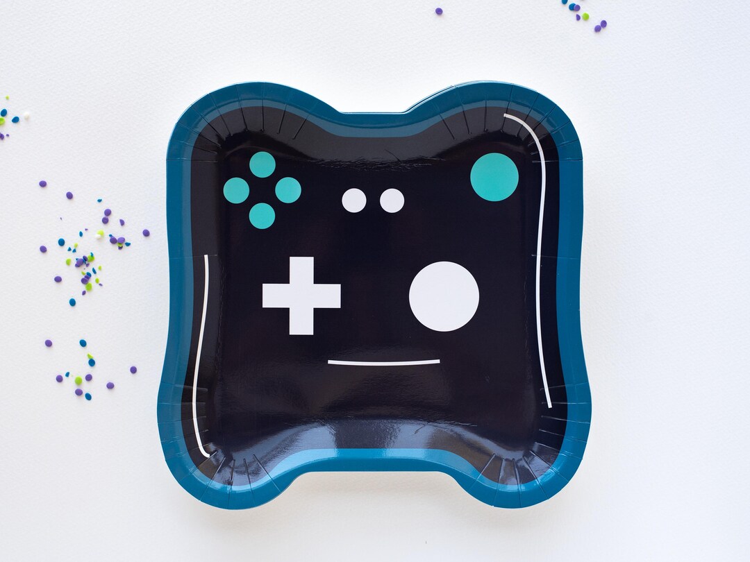 Video Game Plates Birthday Plates Gaming Plates Disposable Plates Party ...