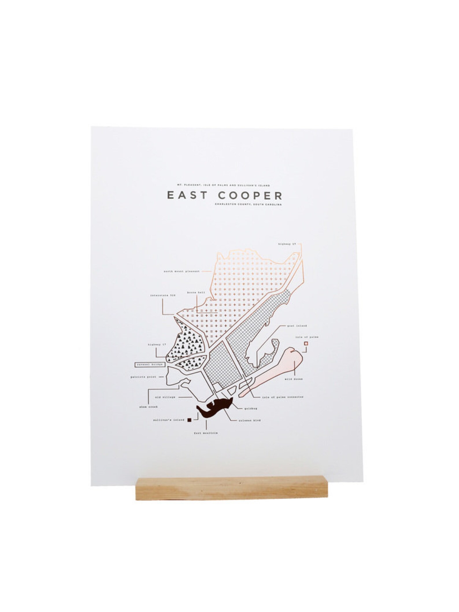 East Cooper Map Print - Etsy