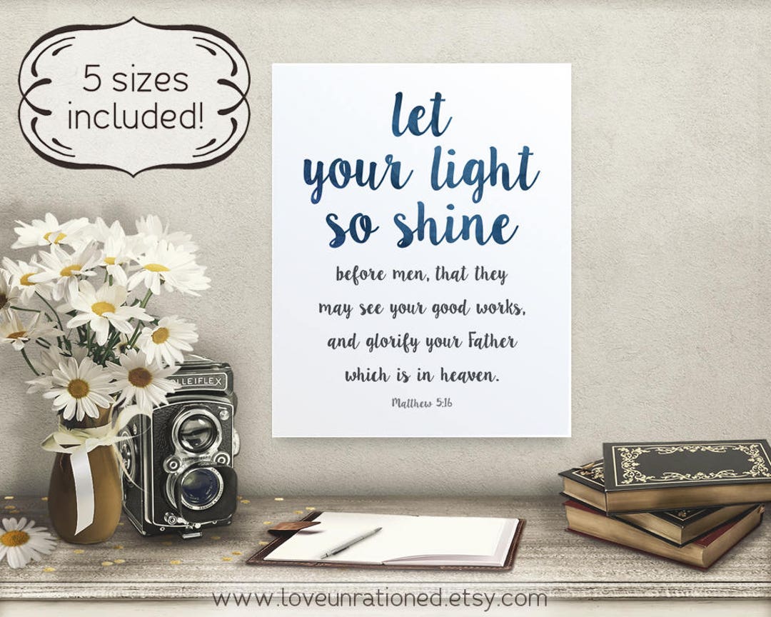 Scripture Printable, Bible Verse Poster, Christian Print, Christian ...