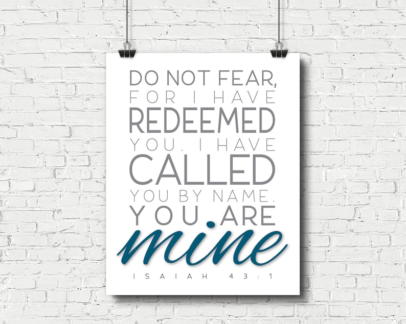 Isaiah 43 Printable Bible Verse Wall Art Bible Printable | Etsy