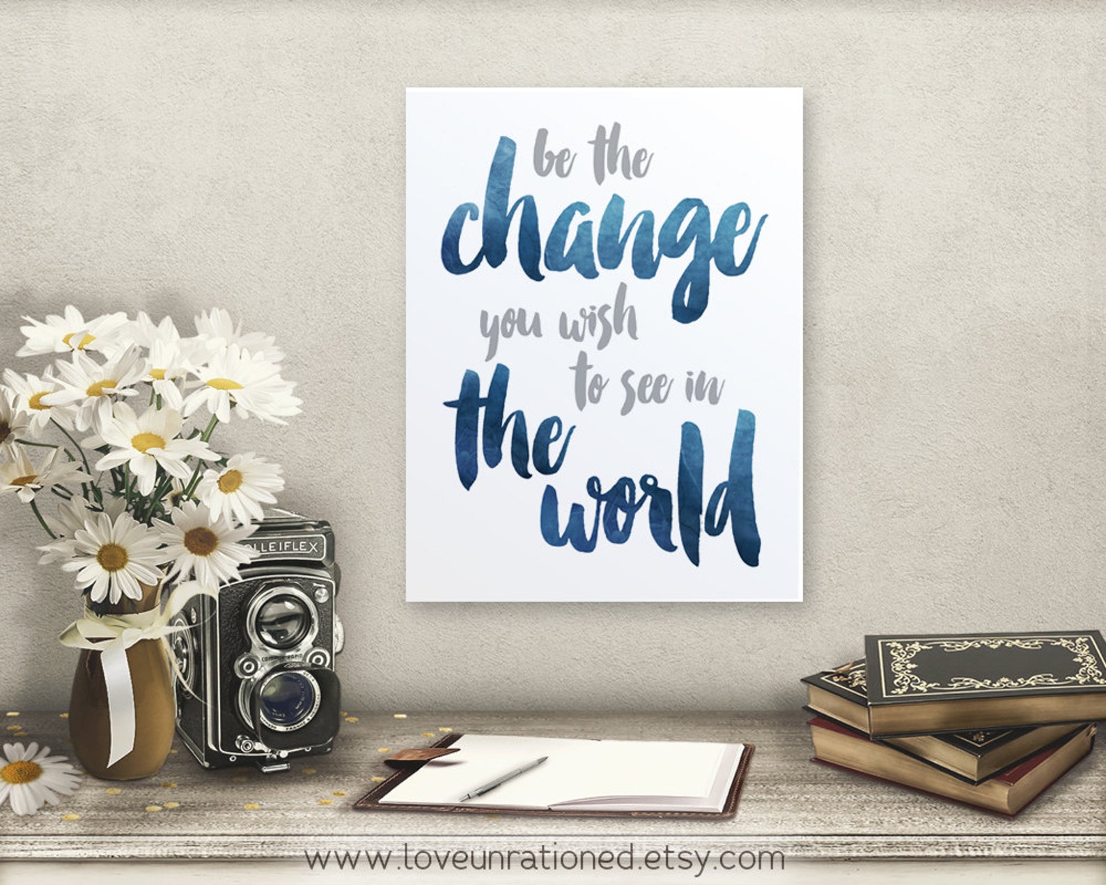 Be the Change You Wish to See in the World Be the Change - Etsy