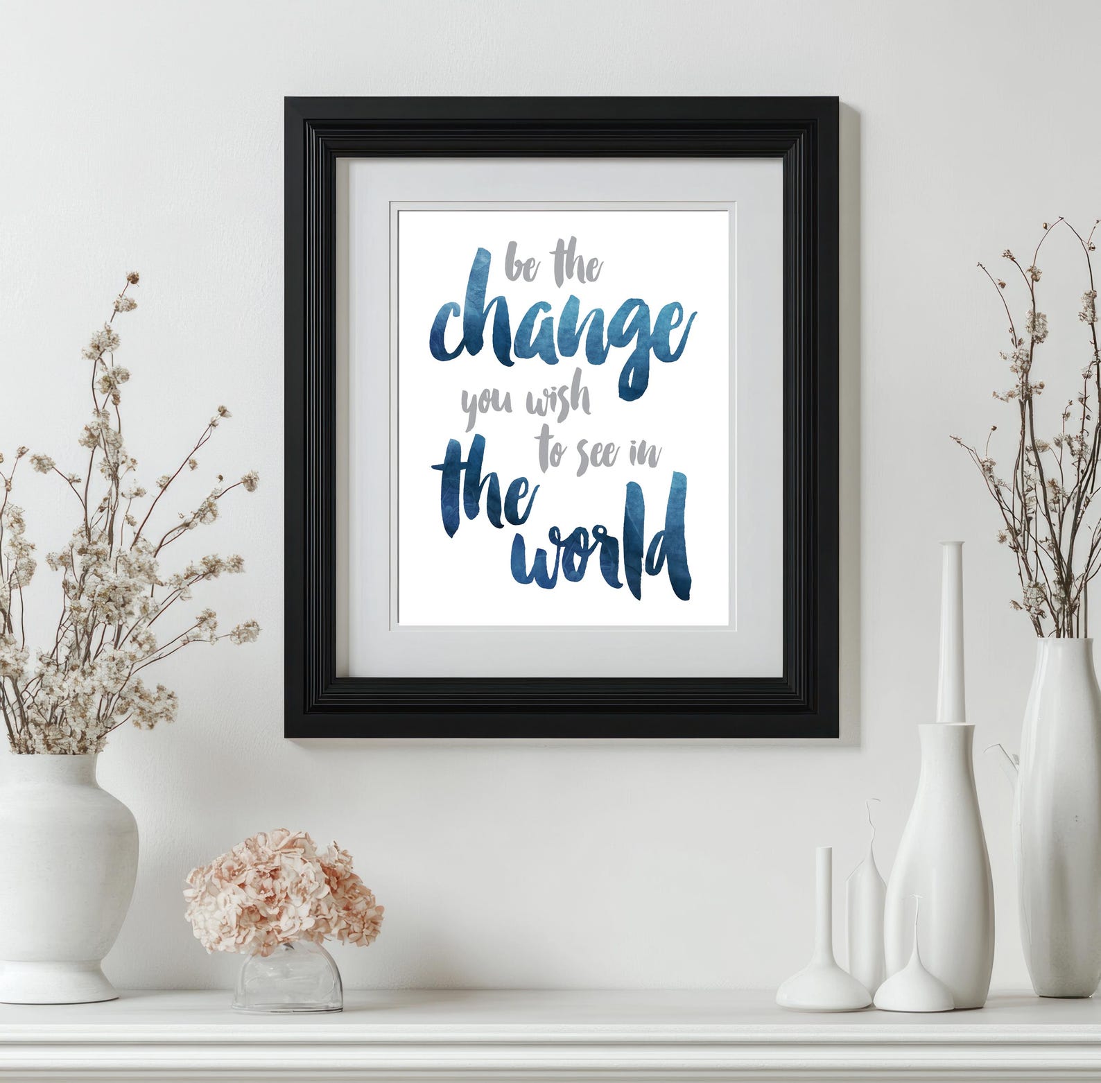 Be the Change You Wish to See in the World, Social Justice Poster - Etsy