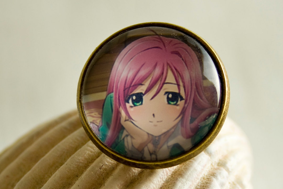 Rosario Vampire Moka / Round Pin 20 Mm/ Special for Rosario Vampire ...