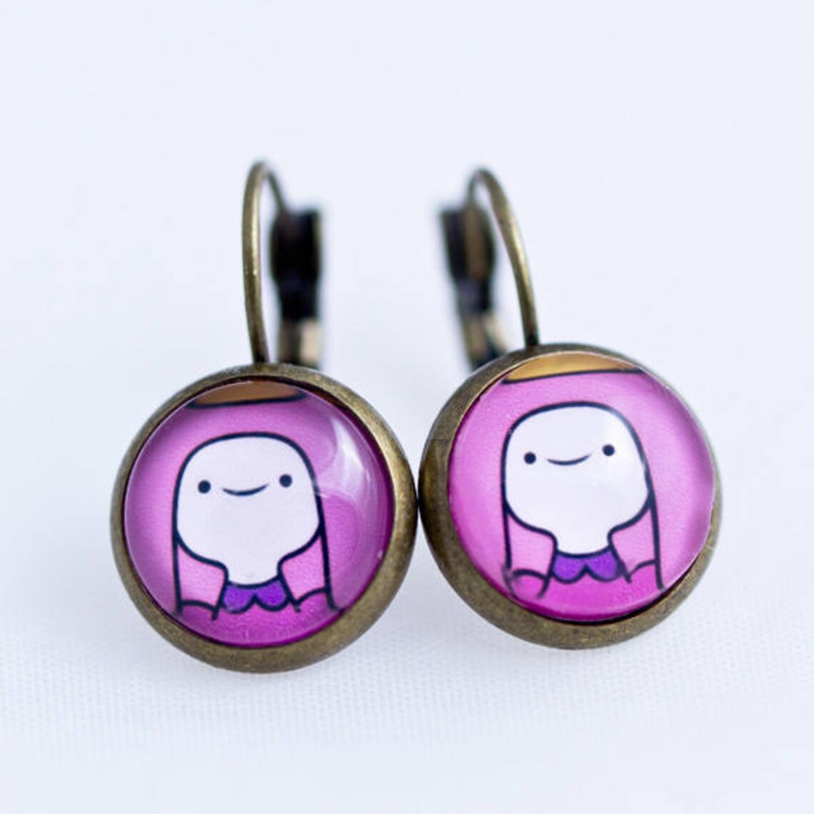 Adventure Time Stainless Steel Earrings / Princess Bubblegum / - Etsy